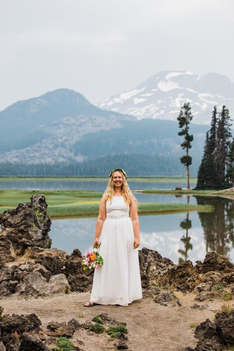 Central Oregon Elopement At Sparks Lake - Rose & Alex