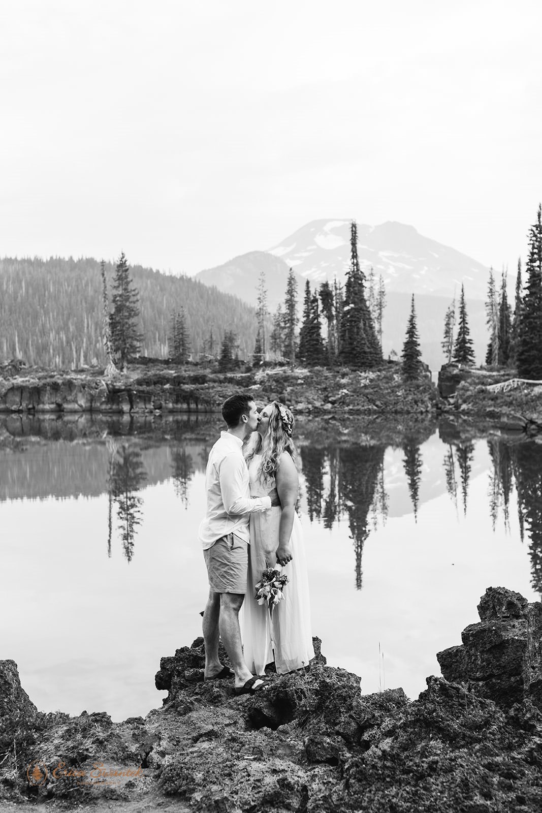 Central Oregon Elopement At Sparks Lake - Rose & Alex